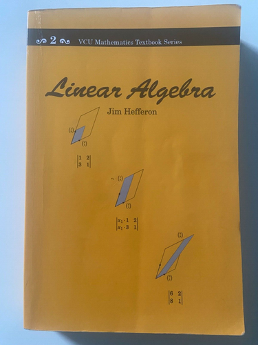 Linear Algebra by Jim Hefferon (2009, Trade Paperback) for sale online ...