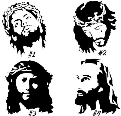 Jesus Christ Vinyl Decal Sticker Car Window Wall Bumper Lord Son of God ...