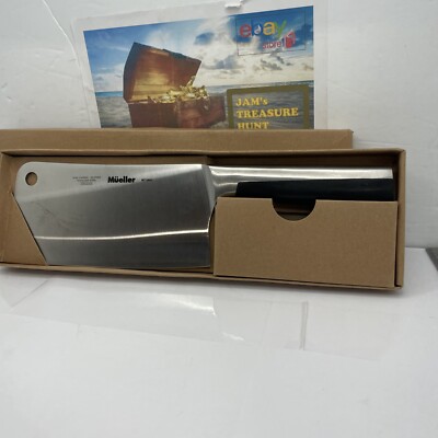 Mueller 7-inch Meat Cleaver Knife, Stainless Steel Professional | eBay