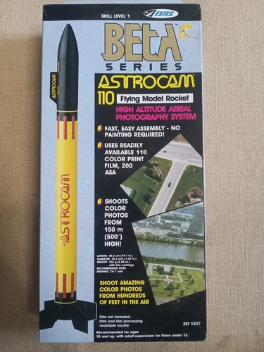Estes Beta Series Astrocam 110 Flying Model Rocket Kit #1327 | eBay