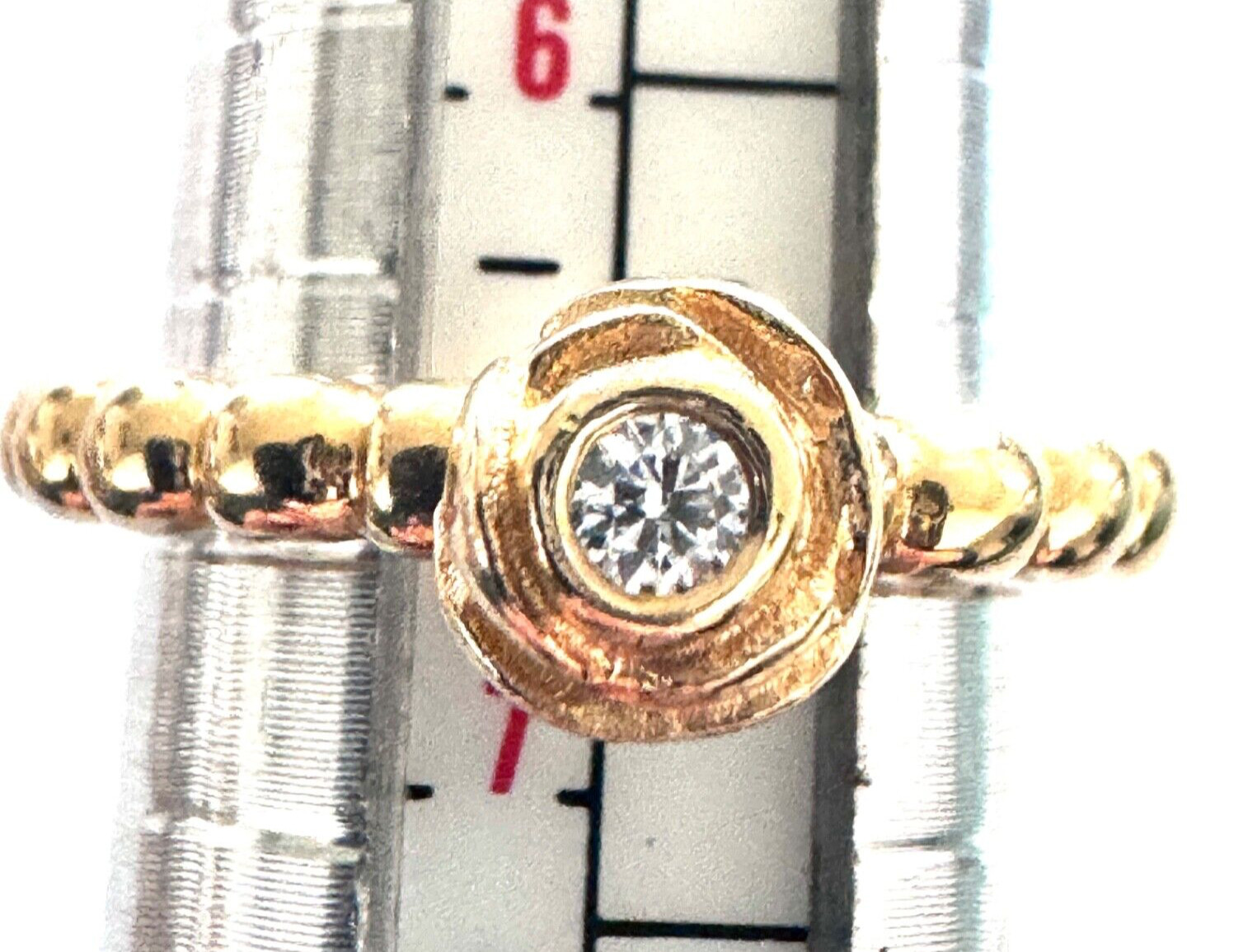 VERY RARE AND HTF!! Pandora 14K Gold Bloom Ring with… - Gem