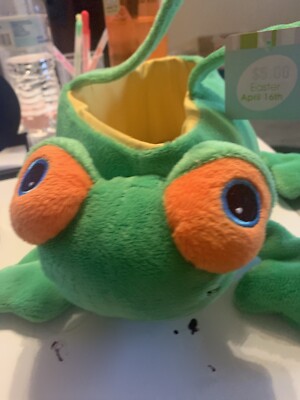 Plush Frog Easter Basket, Opening 7” x 6” x 4” green New | eBay