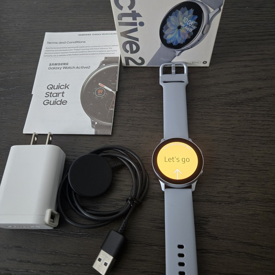 Samsung Galaxy Watch Active 2 SM-R830 40mm Aluminum Case with Sport ...