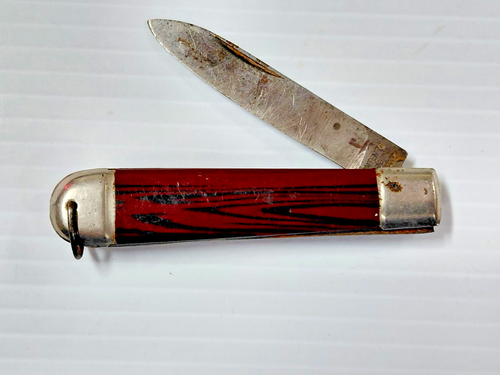 Contento Made in Germany Anchor Wood Handle single Blade Knife | eBay