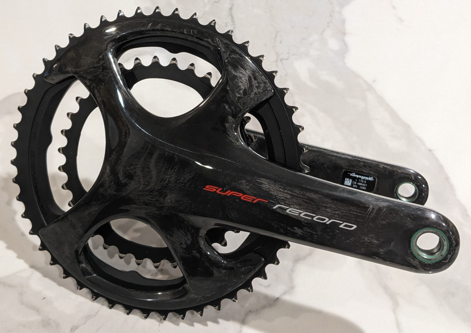 Campagnolo Super Record Carbon Crankset 172.5mm 12-Speed 50/34 ...