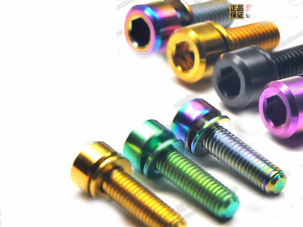 10pcs M5 M6 *14/16/18/20mm Titanium Chamfer Socket Cap Head Stem Screws ...