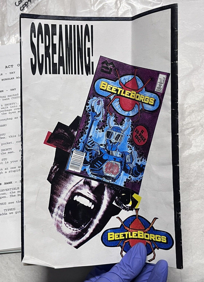 Saban's Beetleborgs Original TV Show Script & Prop Comic Book Haunted ...