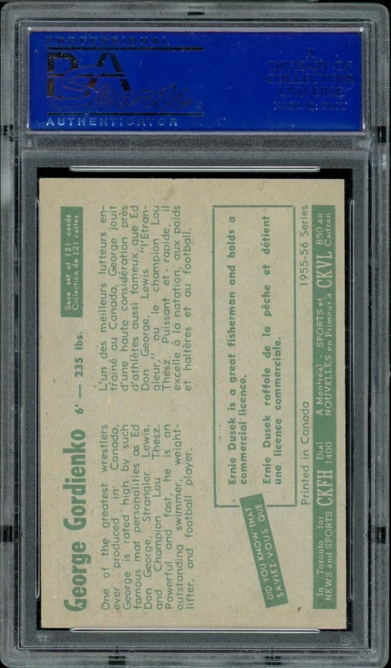 1955 Parkhurst Wrestling #102 George Gordienko PSA 6 | eBay