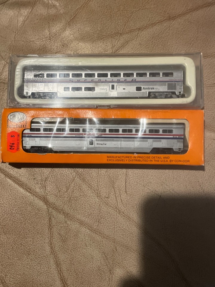 N Scale Amtrak Lot Passenger Cars Locomotives Superliner Viewliner ...