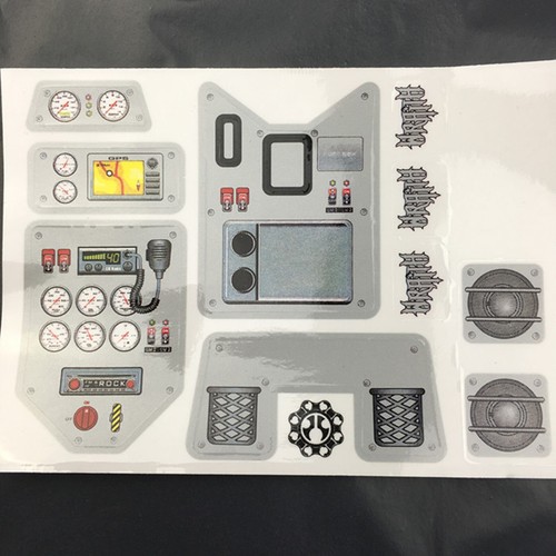 For Axial Wraith 1/10 RC Crawler Car Interior Decorative Decal Sticker ...