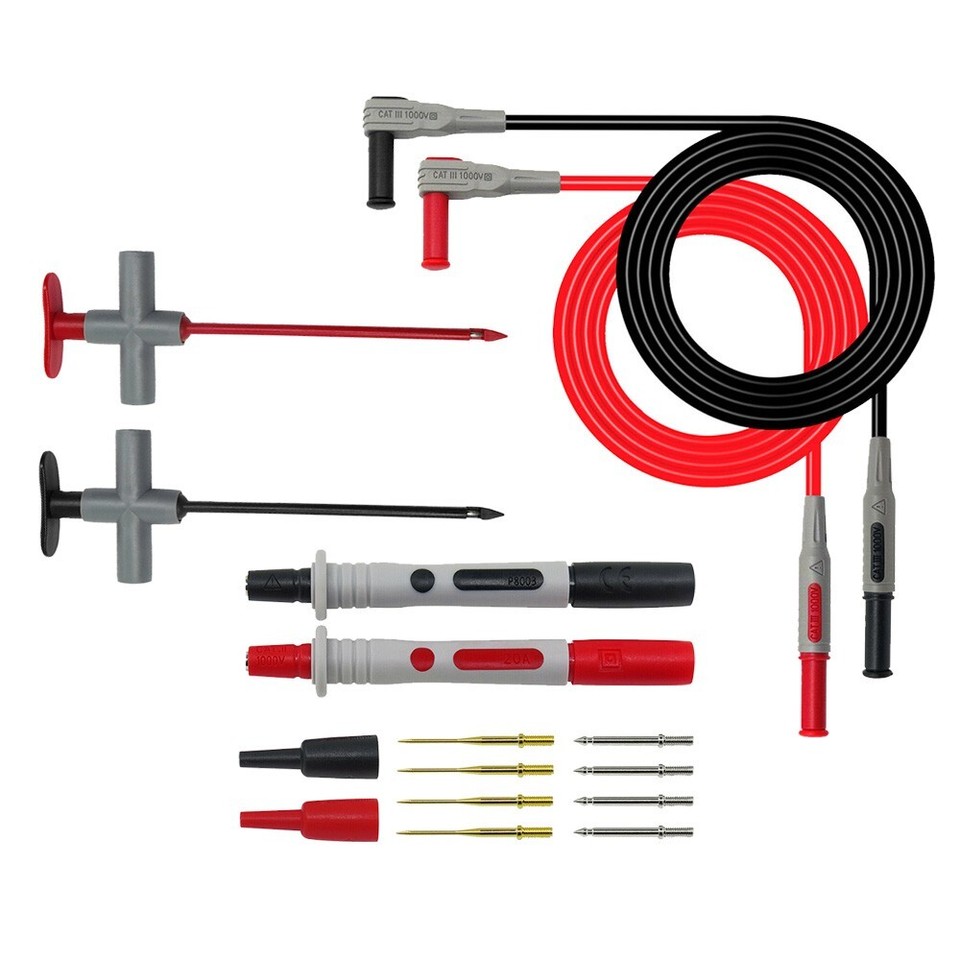 Efficient 16IN1 Test Kit for Multimeters Featuring Piercing Wire Probes ...