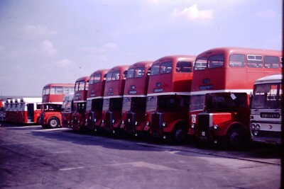 1977 Original Bus Slide KCH 112 and multiple buses Spondon Ref 5412 ...