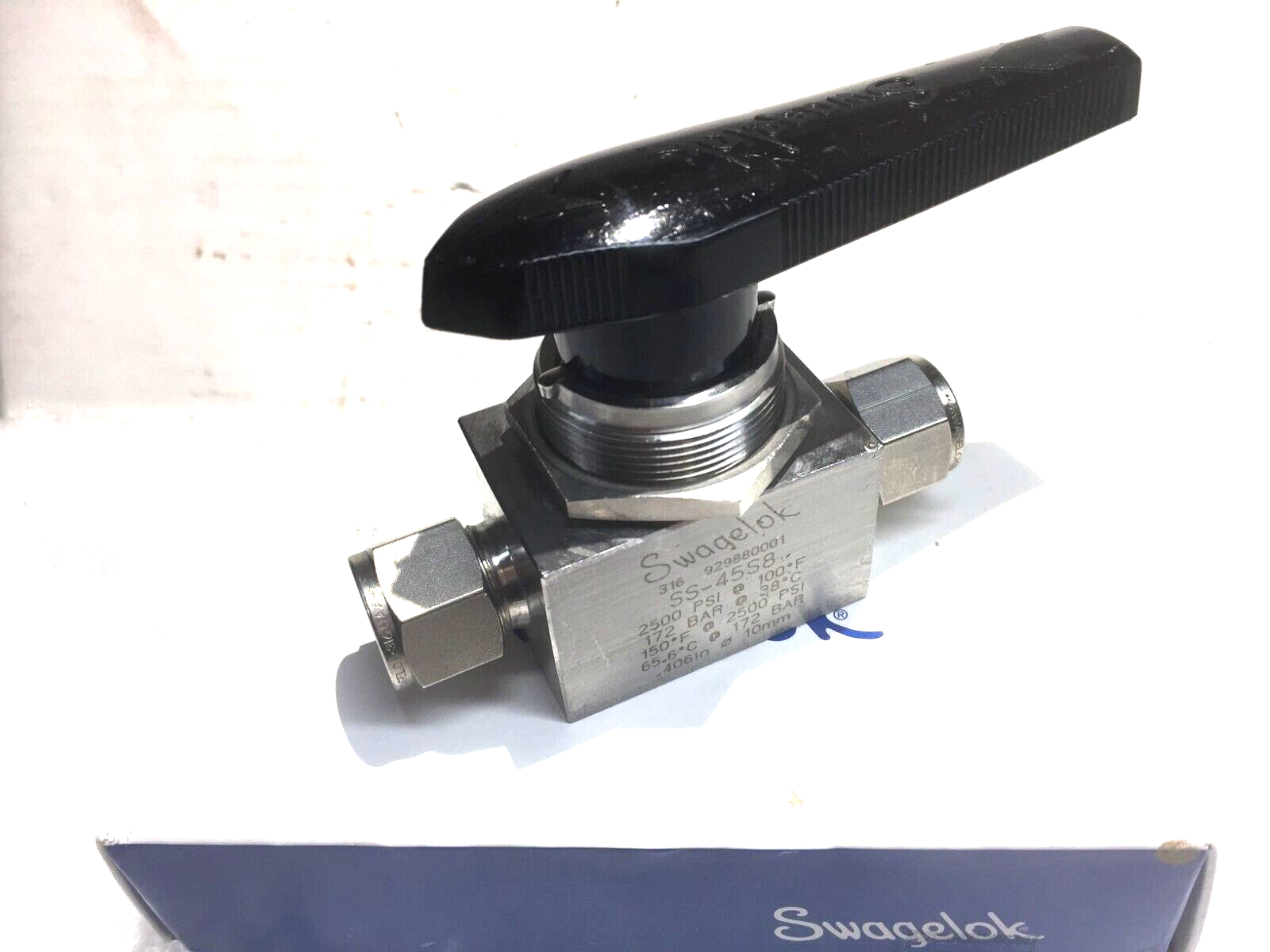 SWAGELOK SS-45S8 BALL VALVE 40 SERIES 2500 PSI 1/2" TUBE SETTING T-TR ...
