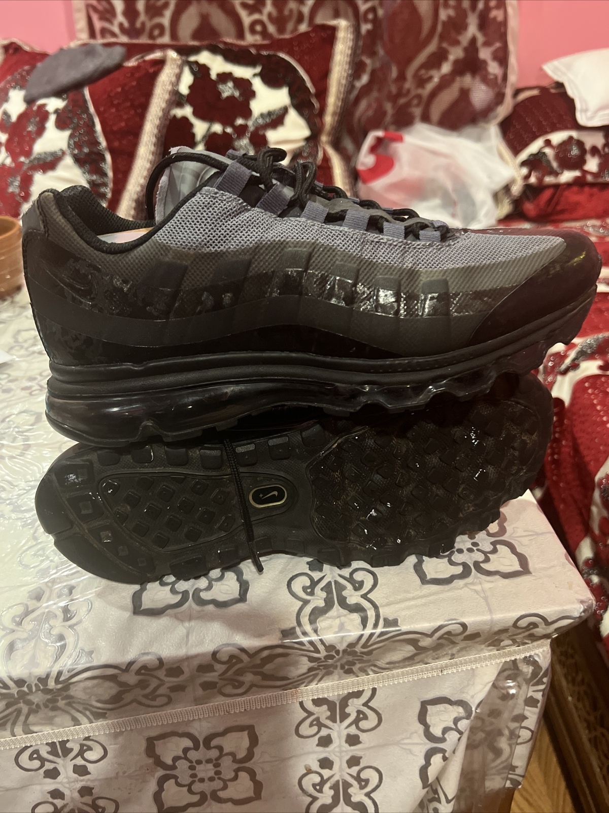 Pre-Owned Nike Air Max 95+ BB black Camo Shoe (511307-009) Men’s Size ...