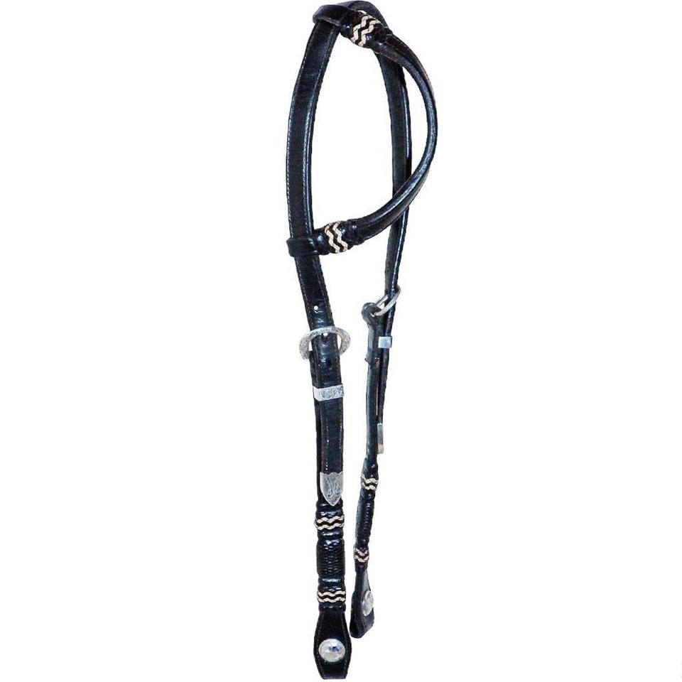 Fancy Gail Hought Vintage Braided Vaquero Black Headstall Hanger ...