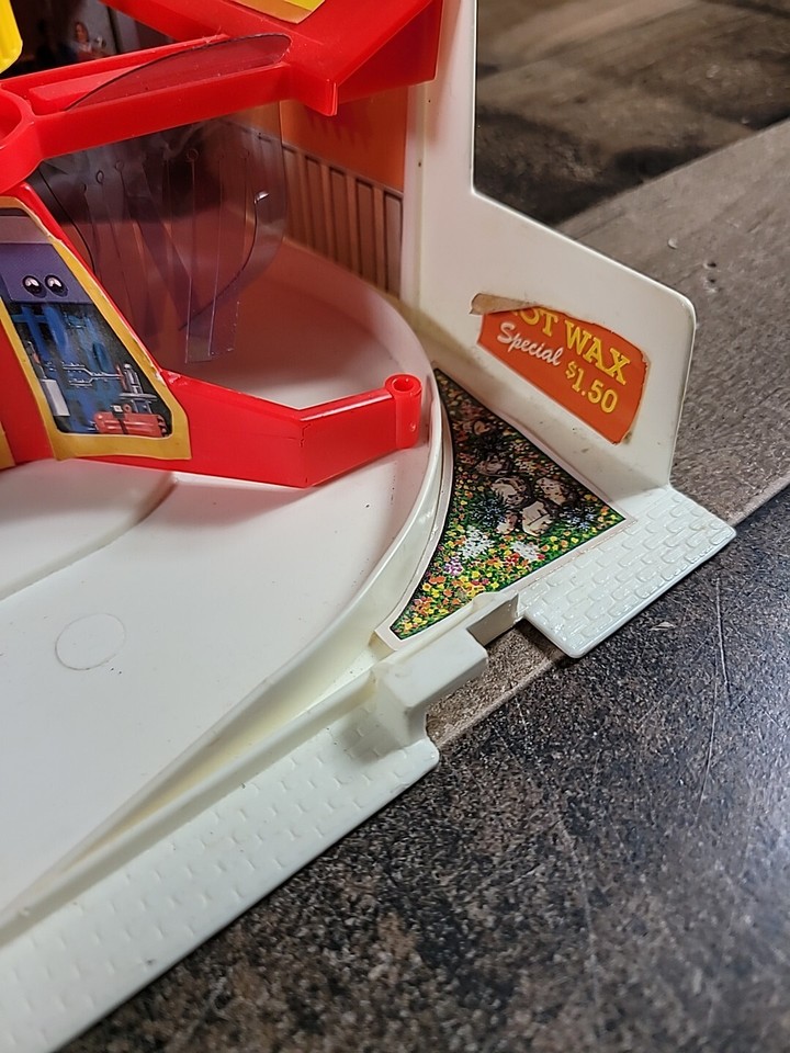 Vintage RARE Mattel 1986 Hot Wheels Car Wash And Service Station Sto ...