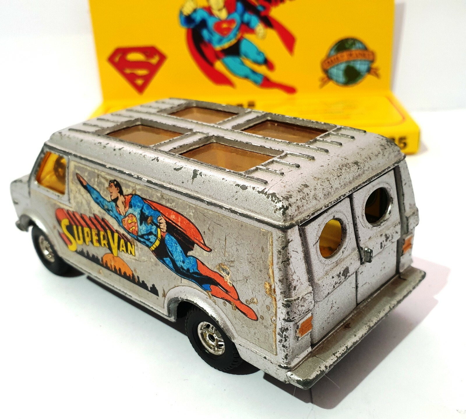 CORGI 1970s SUPERMAN CHEVROLET VAN 435 Diecast Model on Custom Display ...
