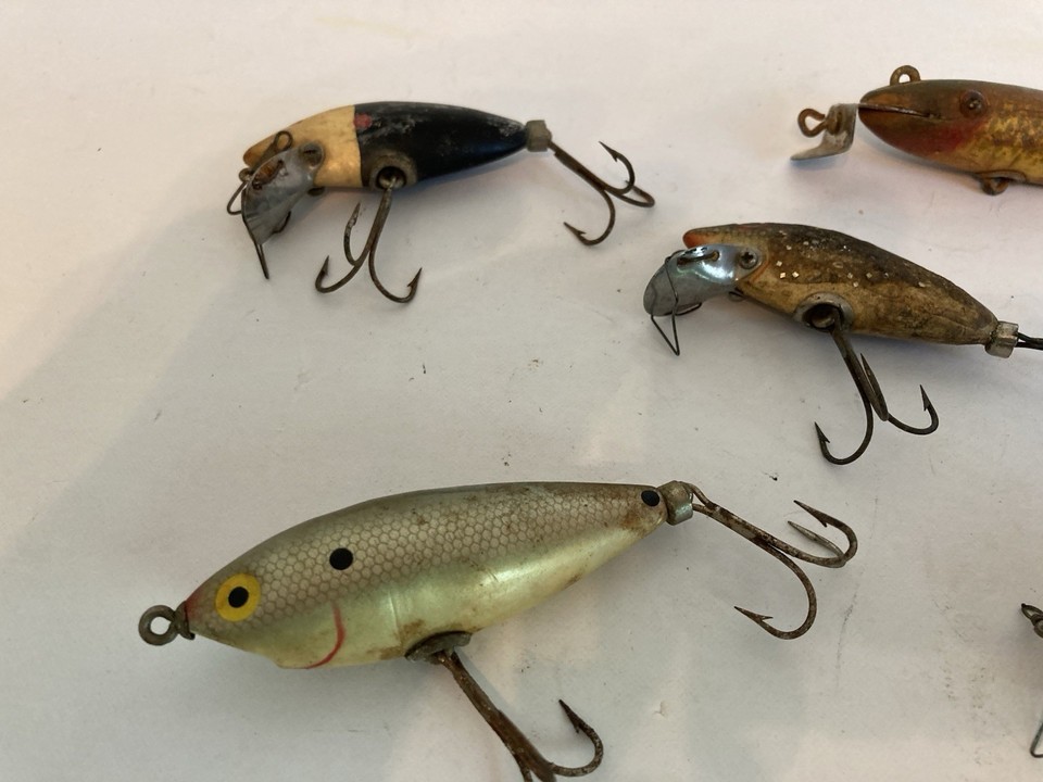 Lot Of 6 Vintage Fishing Lures. True Temper Shad. CCB Co Glass Eye. | eBay