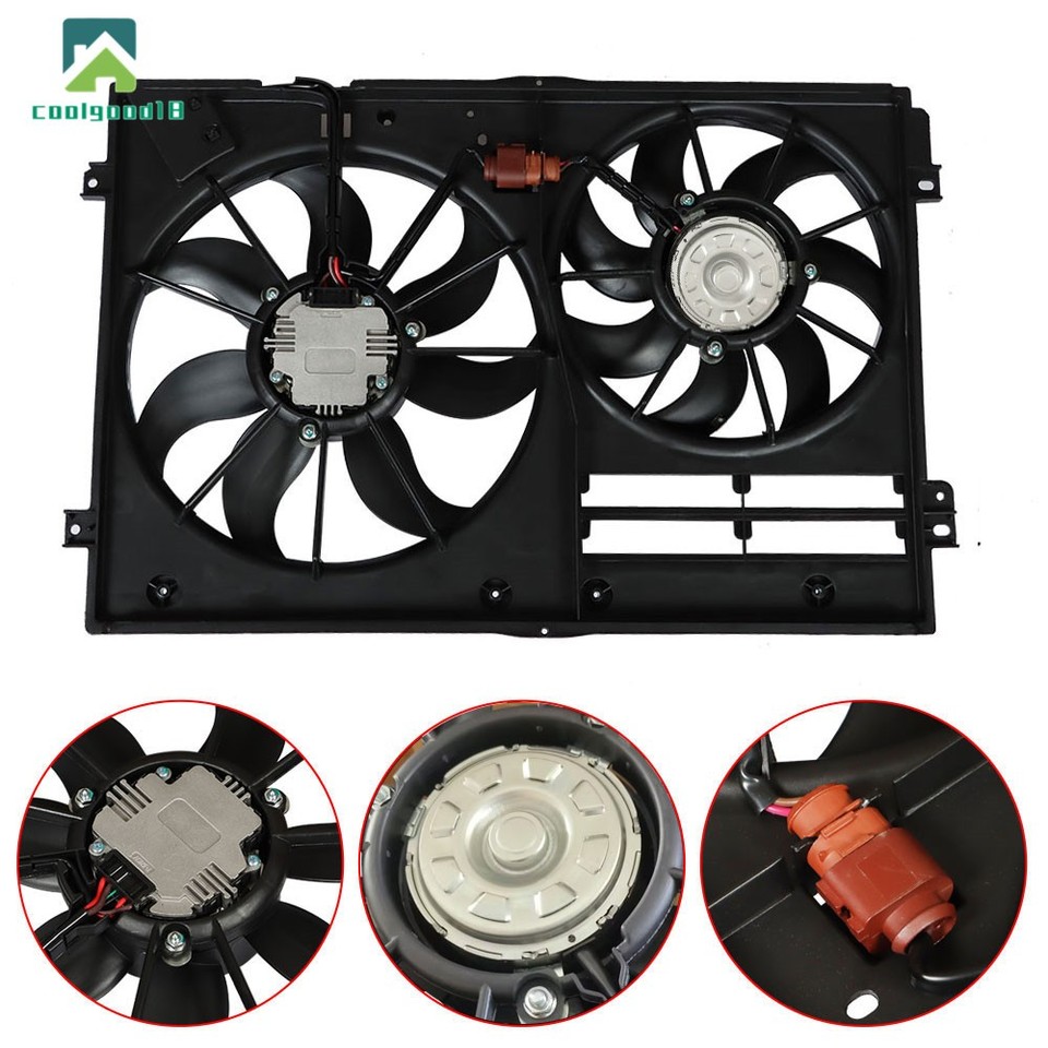 2005-2016 For Volkswagen Jetta Passat 2006-2018 Radiator Cooling Fan ...