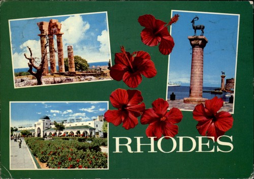 Rhodes Greece vintage postcard w724 | eBay