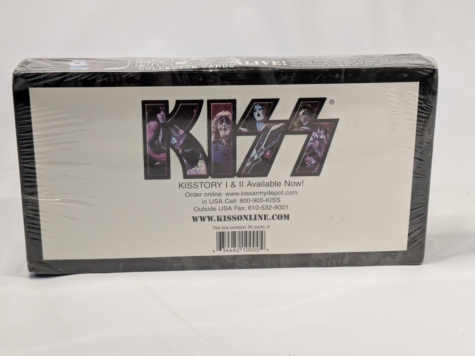 Kiss Alive Collector Cards Music Trading Card Box 36 Packs Neca 2001 ...
