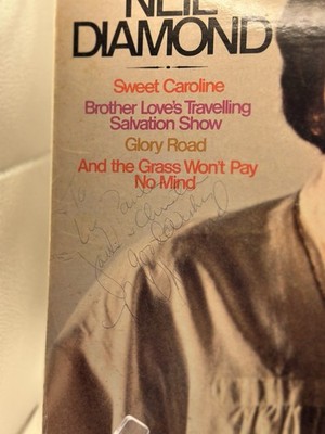 Neil Diamond Signed LP Sweet Caroline Vinyl Record JSA COA Autograph ...