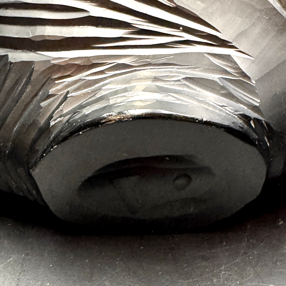 Vintage 8" Tall Amethyst Purple Vase Wheel Cut Hand Blown Glass Pattern ...