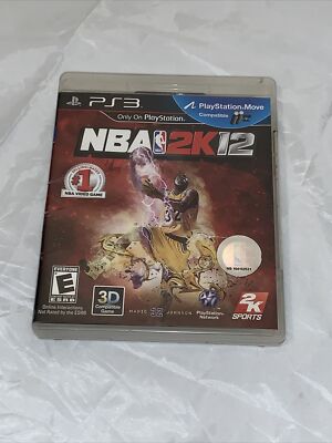 PlayStation 3 PS3 NBA 2K12 Video Game 3D Complete Free Shipping Tested ...