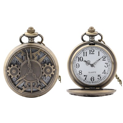 Steampunk Dials Quartz Pocket/Fob Watch Victorian/Wedding/Goth Vtg ...