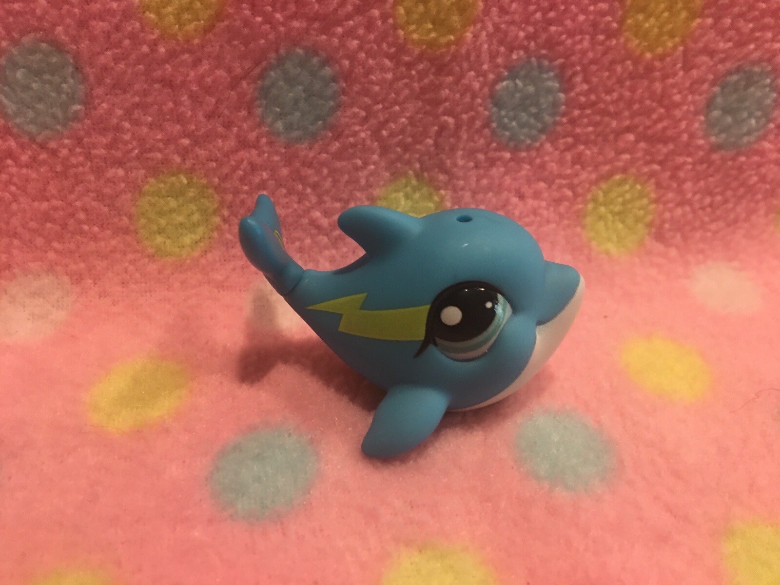 Littlest Pet Shop Lps Pet Blue & White Ocean Whale w/ Green Eyes New ...