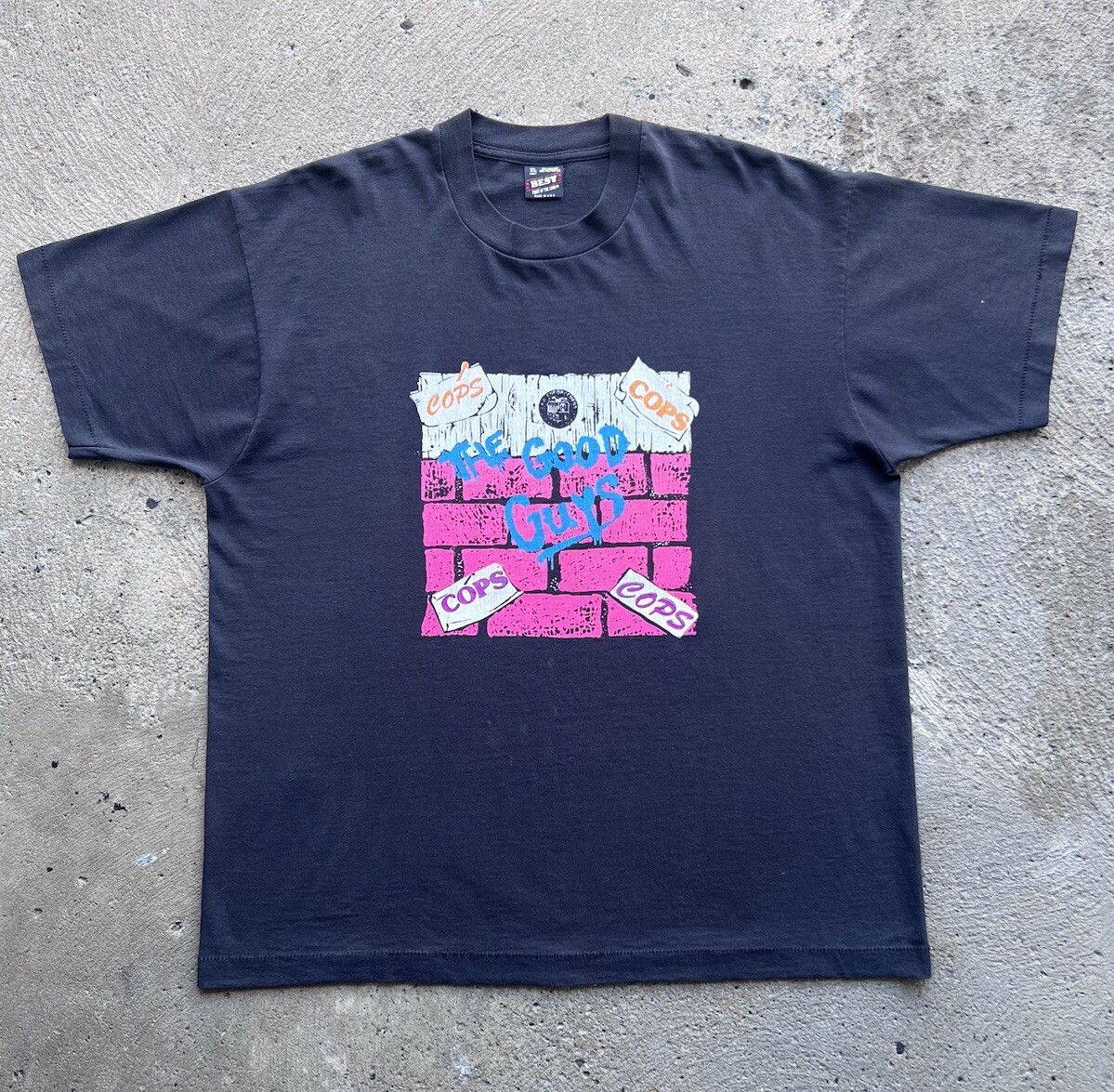 The Good Guys Vintage 90s Police Cop T-Shirt Single-S… - Gem