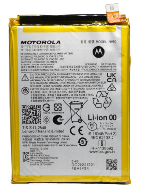 OEM MOTOROLA MOTO E13 XT2345-4 REPLACEMENT BATTERY NH50 5000mAh 19.4Wh ...