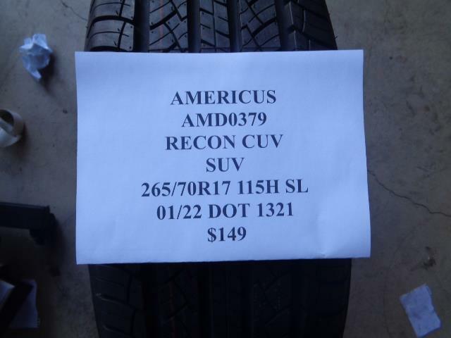 Americus R601 265/70R17 Tire for sale online | eBay