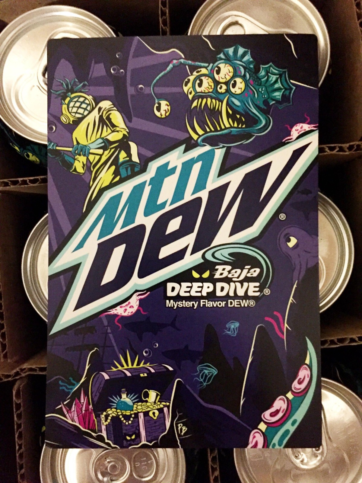Mountain Dew Baja Blast Deep Dive Mystery Flavor Twin Pack w/Collector ...