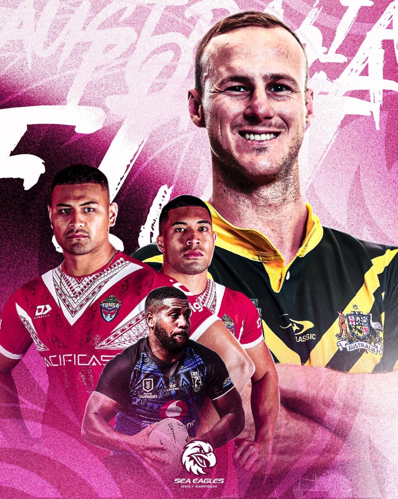 NRL RUGBY TEAM Poster,BIG 420mm,PANTHERS ROOSTERS,RABBITOHS,BRONCOS ...
