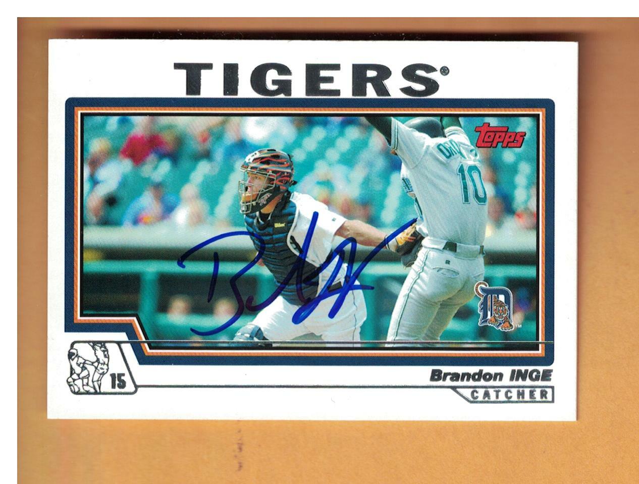 Brandon Inge AUTOGRAPHED 2004 TOPPS Baseball Card SIGNED DETROIT TIGERS ...