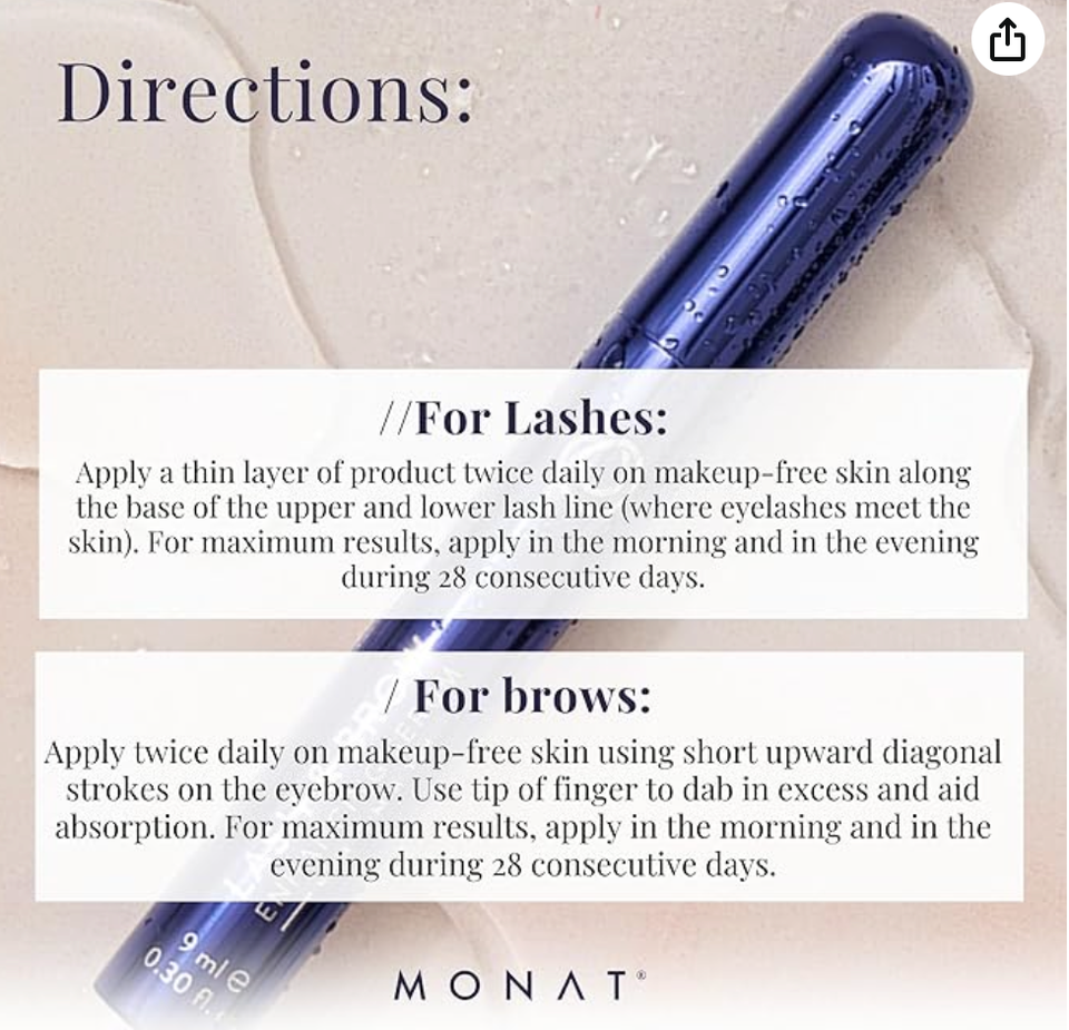 Monat Lash and Brow Enhancing Serum New in Box | eBay