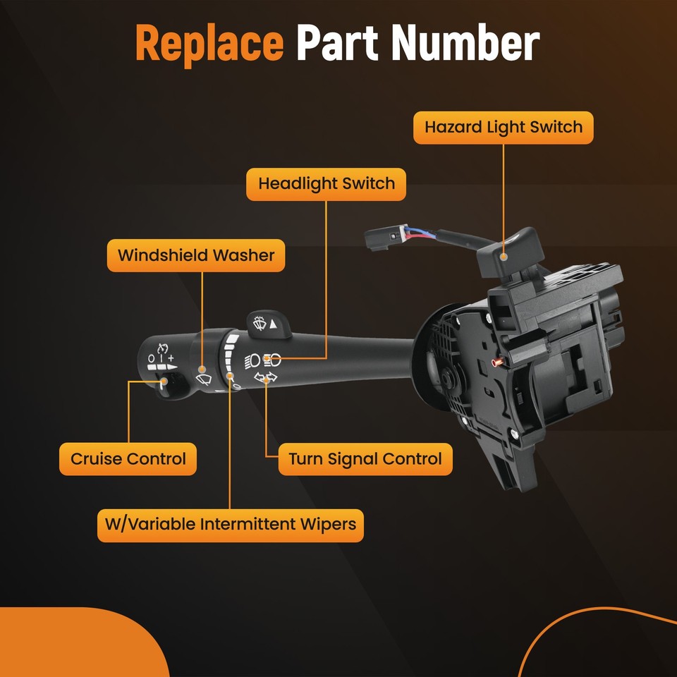 Turn Signal Multi-Function Switch w/Cruise Control For Oldsmobile Buick ...