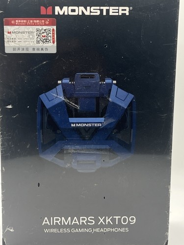 Monster Airmars XKT09 Wireless Gaming Headphones Blue | eBay