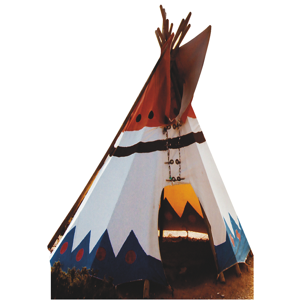 H49893 Native American Indian TeePee Tipi Tepee Hut Tent Cardboard ...