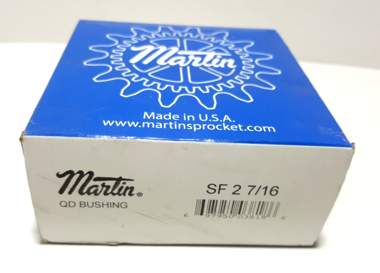 MARTIN SF 2-7/16 QD BUSHING ** NEW IN FACTORY SEALD BOX *** MARTIN SF2 ...
