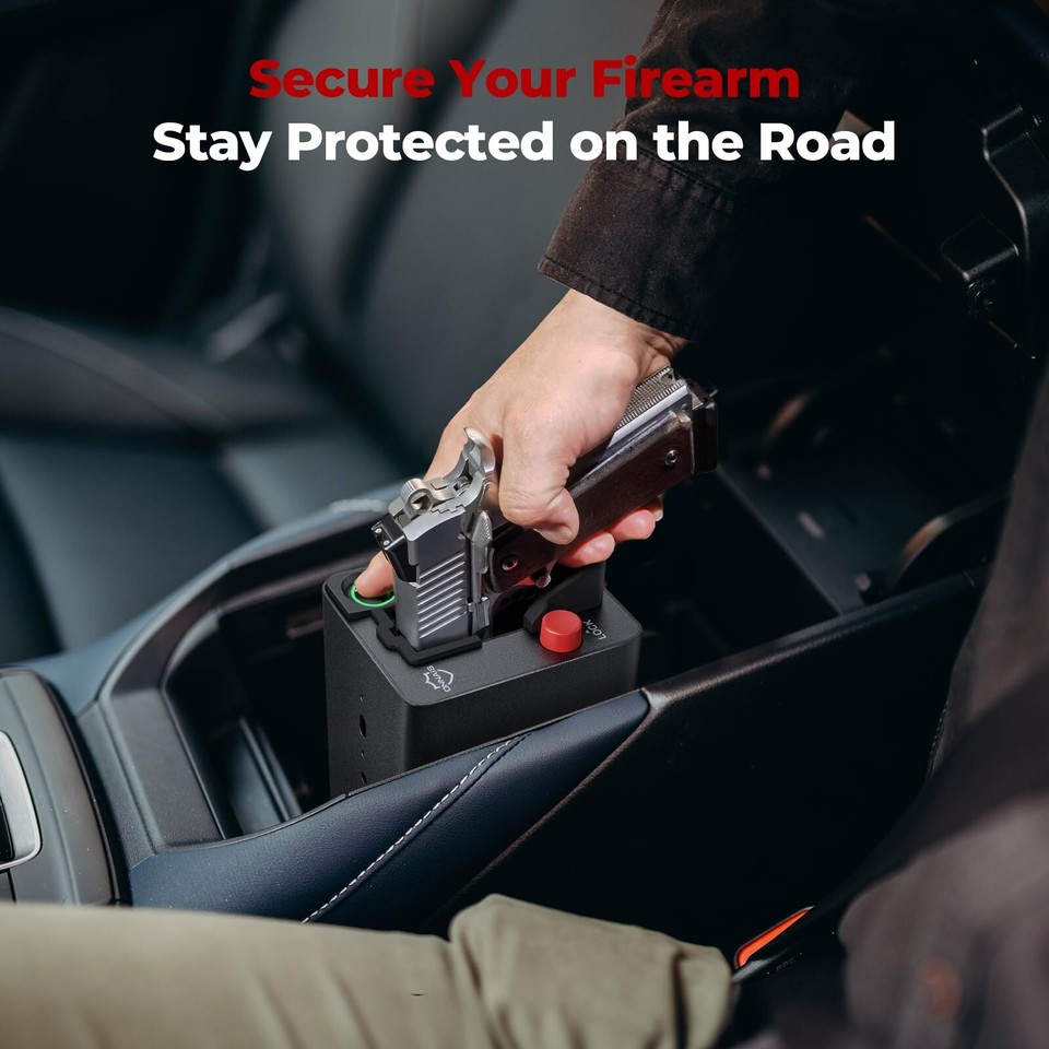 ONNAIS Biometric Pistol Gun Safe – Fast Access Handgun Safe with ...