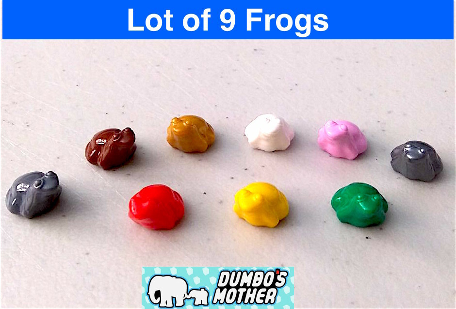 Lego Frogs Toad Water Swamp Creek Friends Pet LOT of all 9 Rare Colors ...