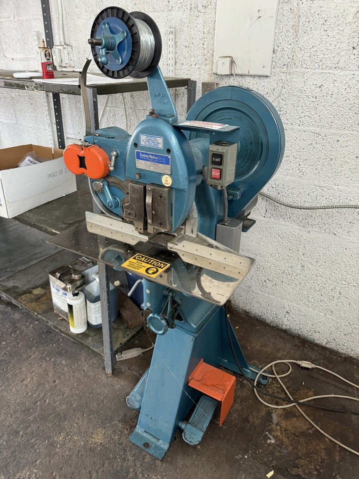 Interlake Pedal Stitcher Model S3A 1 1/8 Book Stitch Machine Good ...