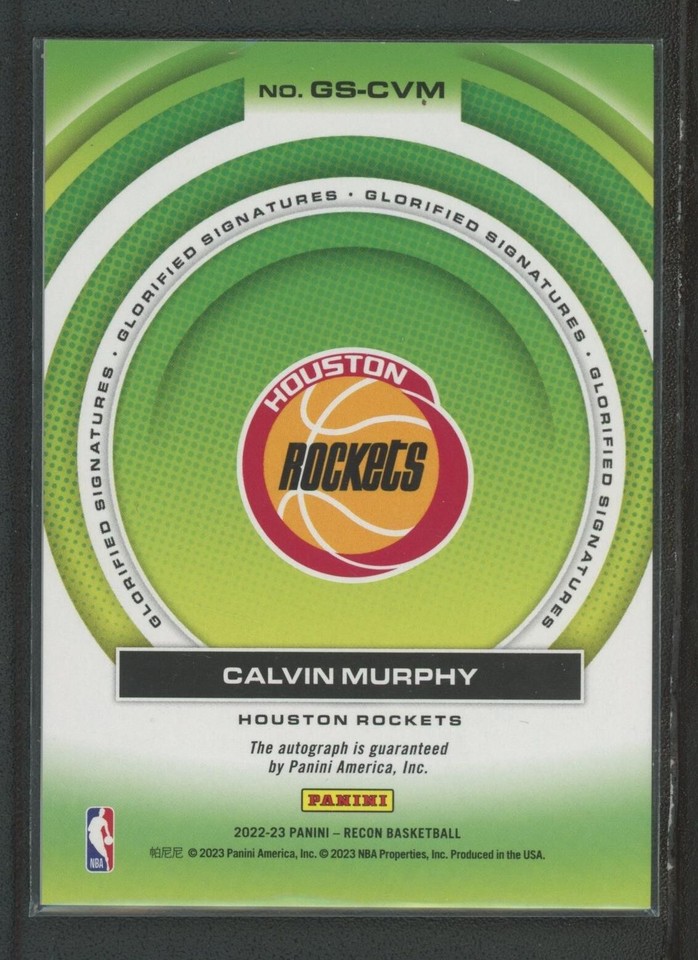 2022-23 Calvin Murphy 06/49 auto panini recon glorified signatures ...