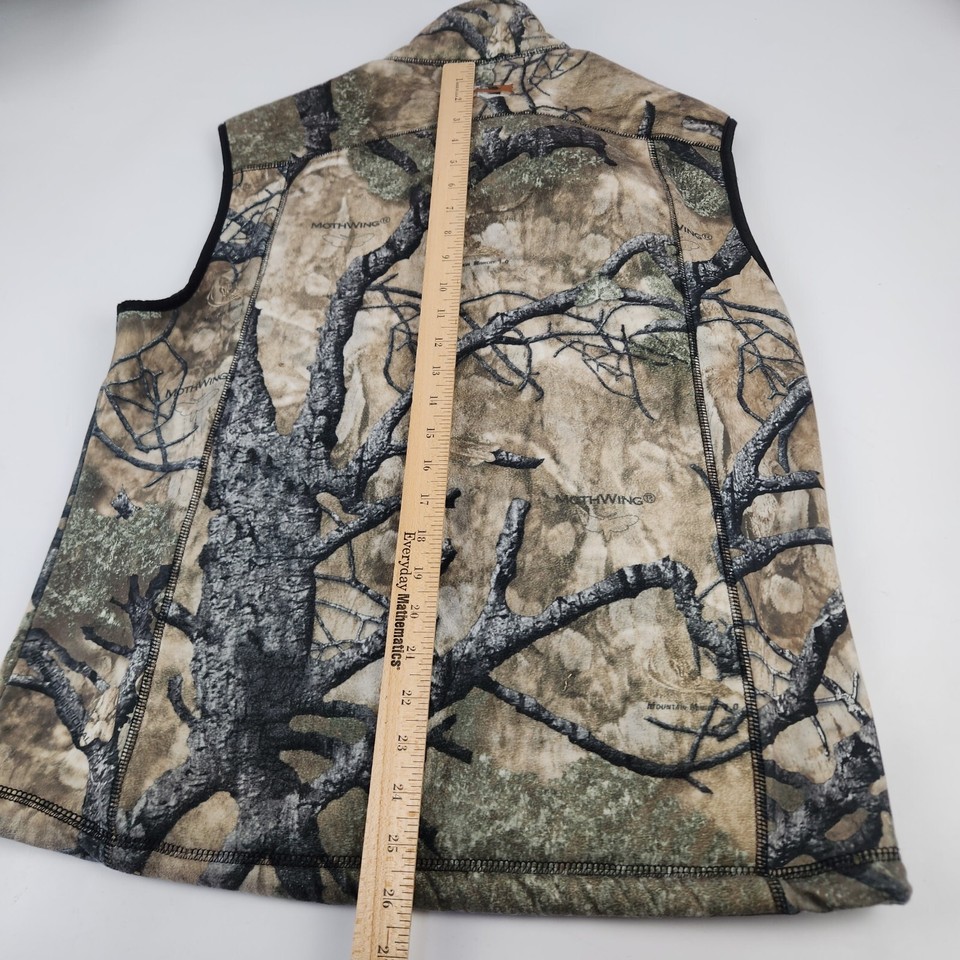Sitka Gear Fleece Mothwing Camo Hunting Vest Full Zip Men’s Sz Medium M ...