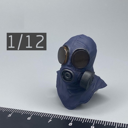 1:12 Soldier Mask Model Handmade Strong Sturdy Semi Solid for 6 inch ...