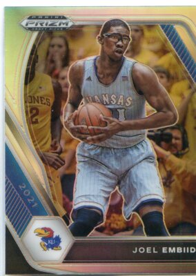 2021-22 Panini Prizm Draft Picks JOEL EMBIID No 59 SILVER 2021-22 Panini Prizm Draft Picks JOEL EMBIID No 59 SILVER