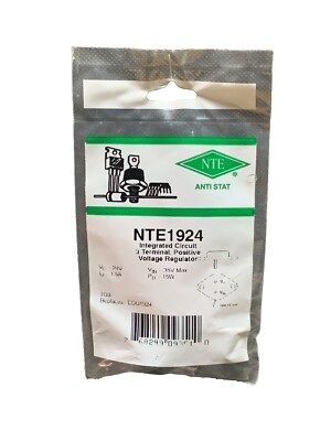 NTE1924 IC 3 Terminal, Positive Voltage Regulator TO3 ECG1924 | eBay