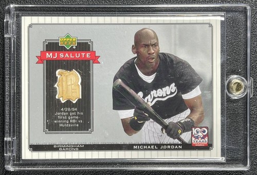MICHAEL JORDAN 2001 UPPER DECK MINORS CENTENNIAL #MJ-B5 MJ GAME-USED ...